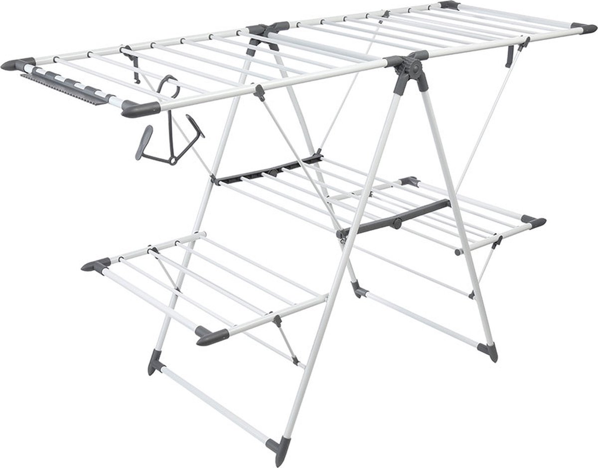 Hoogwaardig Stevig uitgevoerd Staand Droogrek 24 meter Drooglengte ...