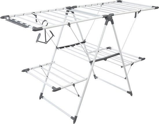 Hoogwaardig Stevig uitgevoerd Staand Droogrek 24 meter Drooglengte ...