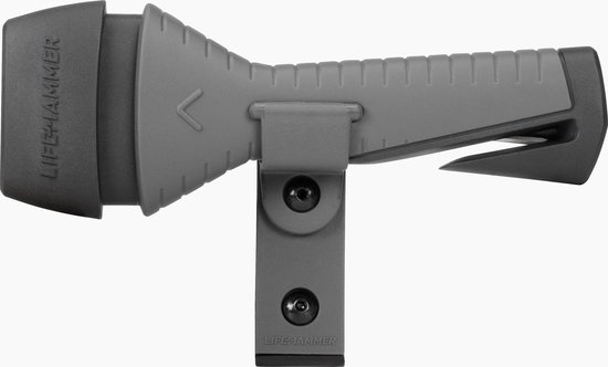 Lifehammer Evolution -Grijs -zwart Veiligheidshamer incl. bevestiging Easy Fix systeem | bol.com
