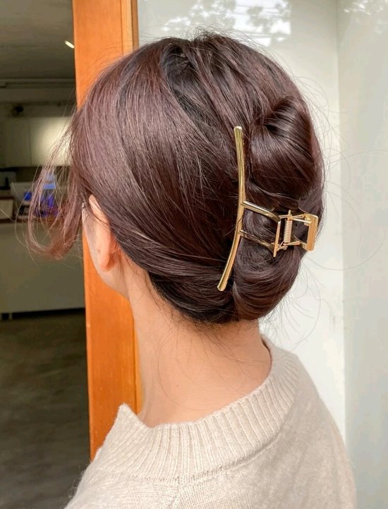 Haarklem premium - Grote haarklem - Haarclips - Haarklemmen goud ...