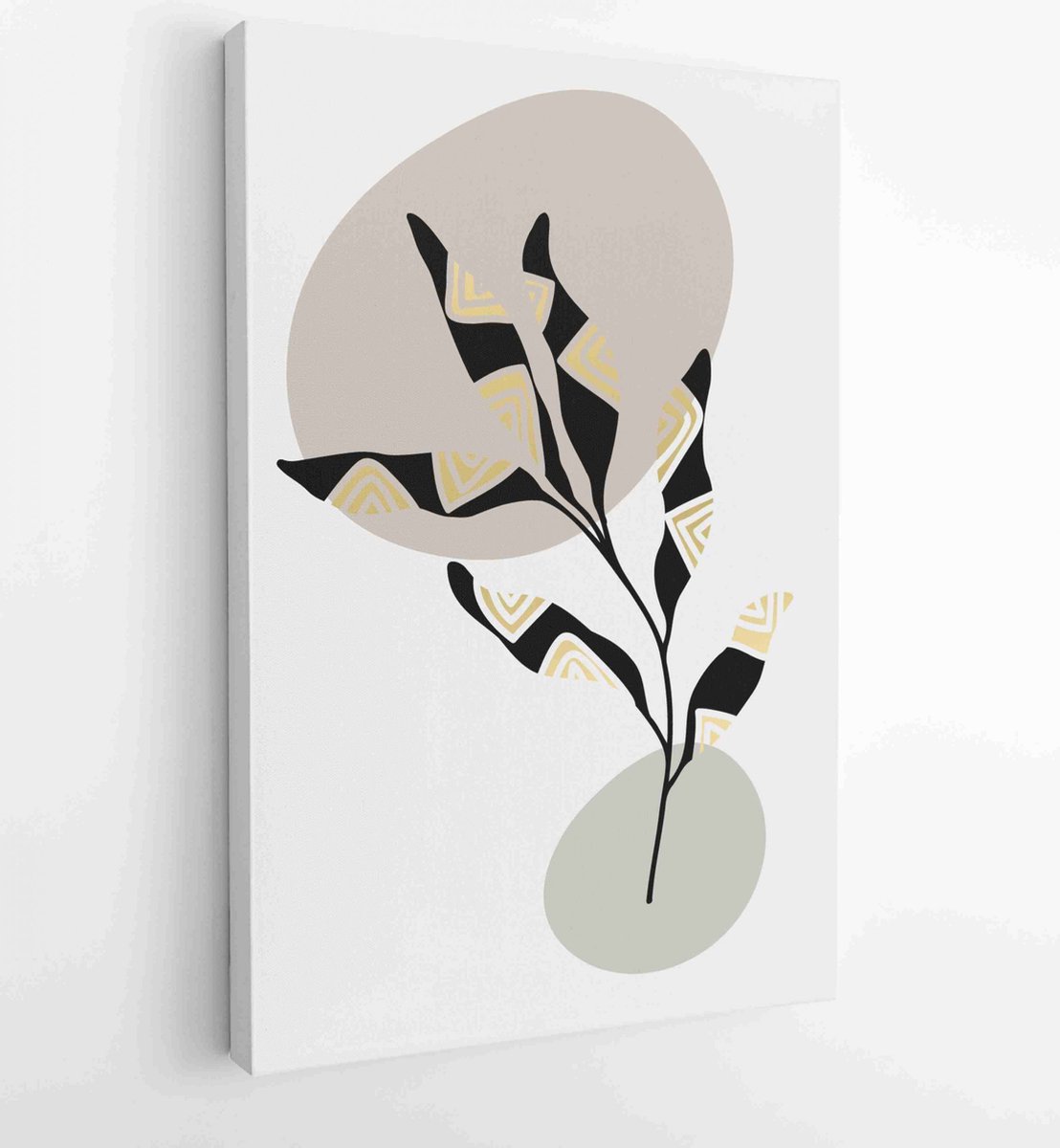 Botanische en gouden abstracte muur kunst vector collectie. 4 - Moderne schilderijen –... | bol.com