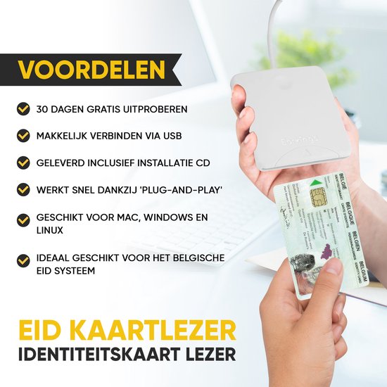 eID Kaartlezer Identiteitskaartlezer - Card Reader voor ...