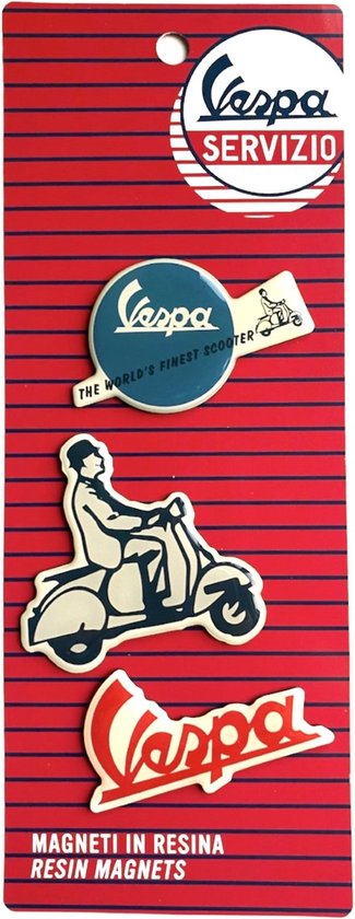 Vespa - Magneet - Scooter - Magneten - Magneti in resina - Sintcadeaus ...