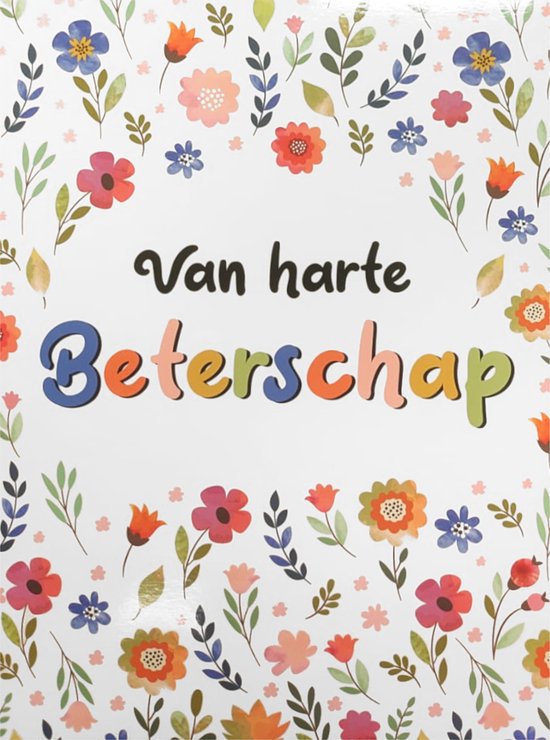 Kaart - A4 formaat - Van harte beterschap - MAX009-A | bol.com