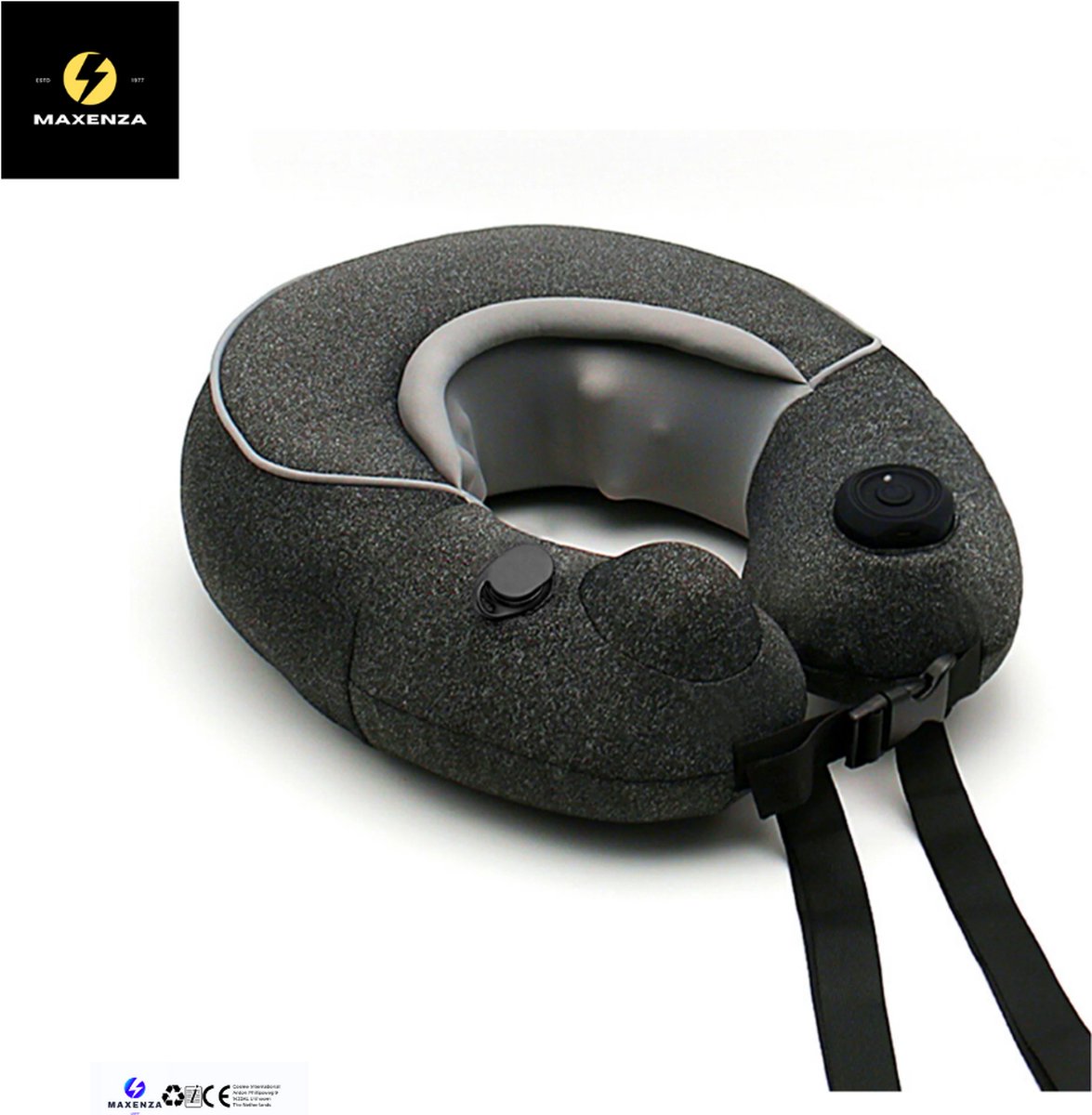 Maxenza Supreme U-Gevormde Elektrische Nekmassagekussen - Zelf ...