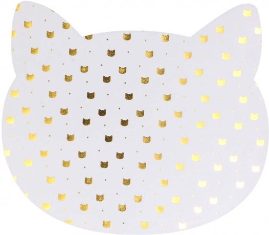 placemat Kat wit goud | bol.com
