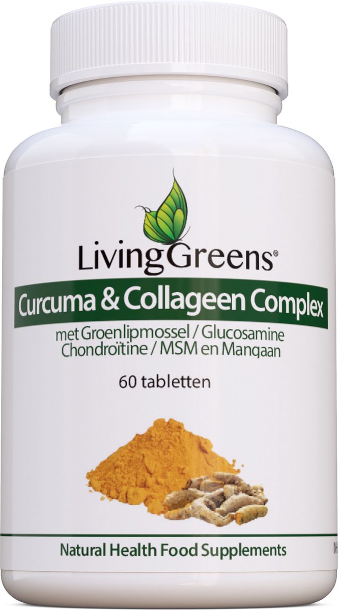 Livinggreens Curcuma & Collagen, 60 capsules,Complex, Turmeric ...