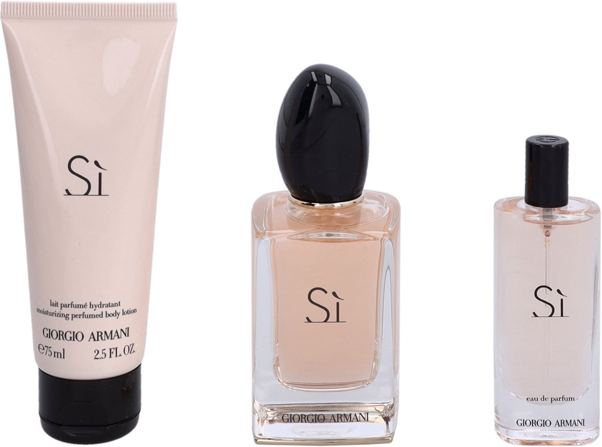 Giorgio Armani Si Gift set - Eau de Parfum 50 ml + Bodylotion 75 ml ...