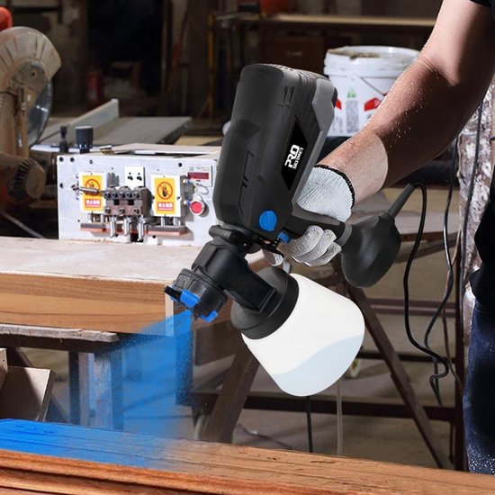 PiProducts Verfpistool - Verfspuit - spraygun - Draadloos - Elektrische ...