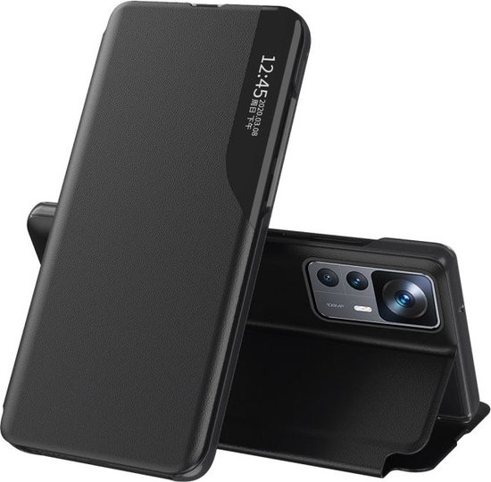Xiaomi 12T / 12T Pro Case Book Case avec écran latéral Zwart | bol.com