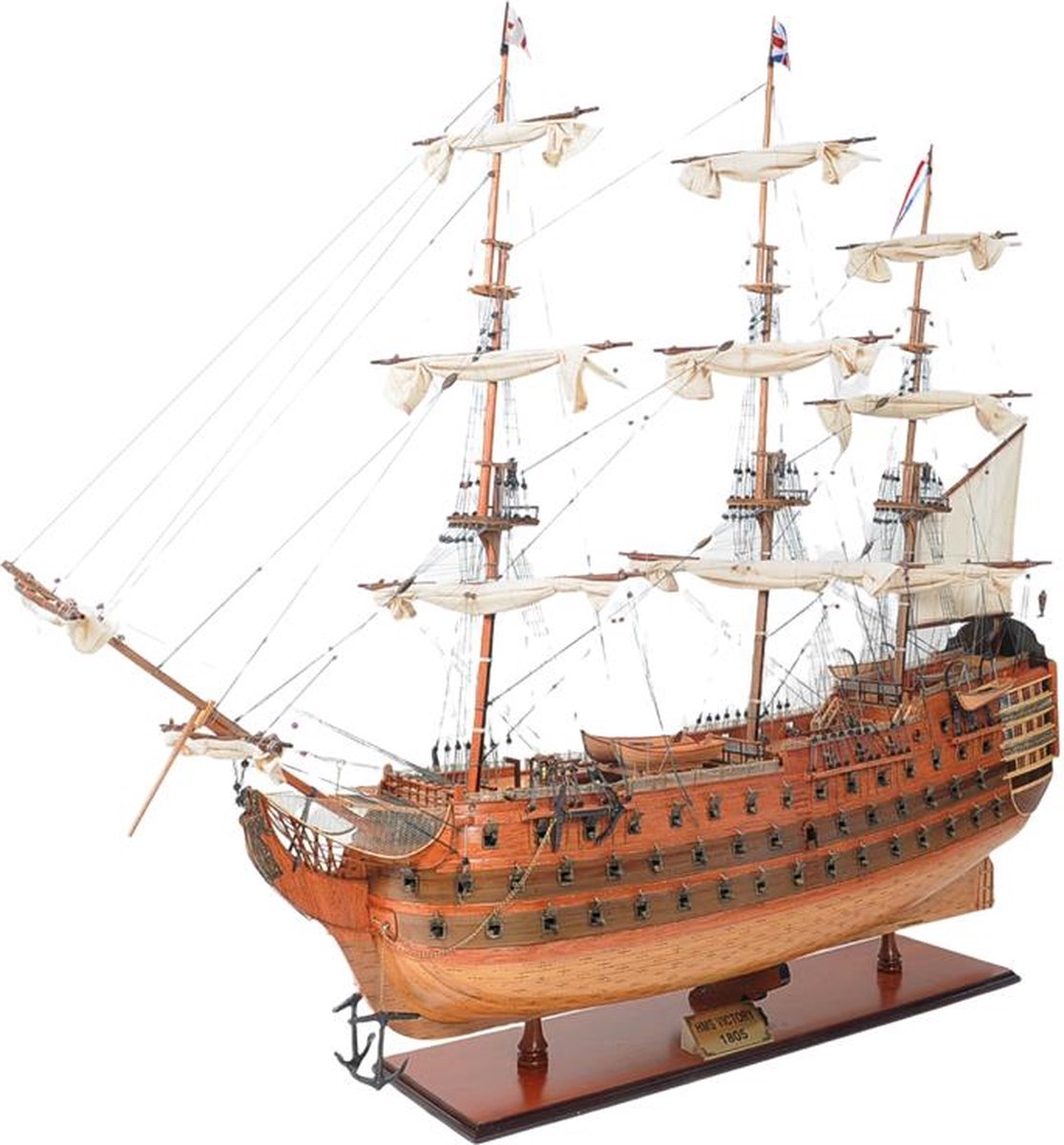 EEN HOUTEN SCHIP, BOOT, BOAT, ZEILSCHIP, ZEILBOOT, VOC SCHEEPSMODEL VAN ...