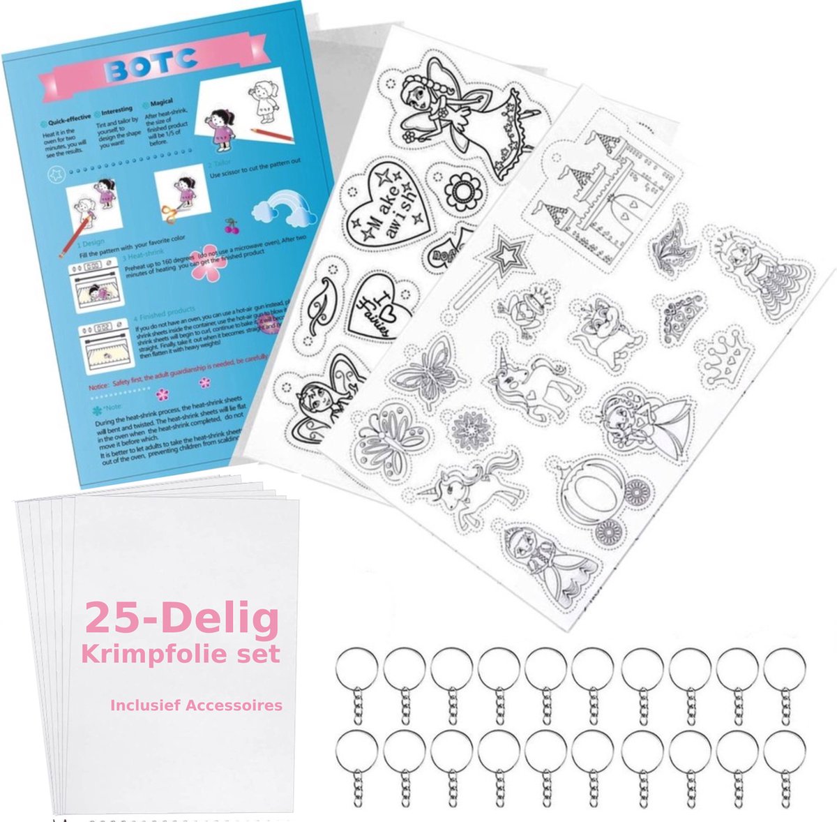 BOTC Krimpfolie set - 25-Delig Krimpie Dinkie Pakket - Krimpfolie ...