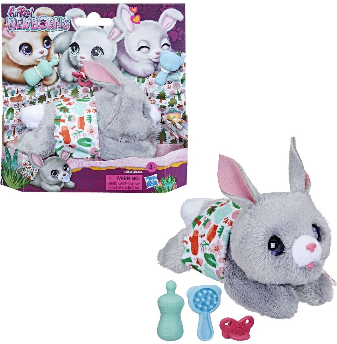 FurReal Newborns Bunny - Interactieve Knuffel | bol.com
