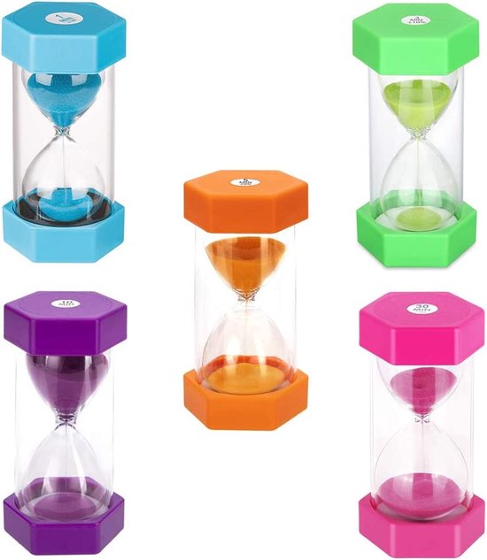 Sand Timer - Zandloper voor kinderen - kleurrijk zand 5 | bol