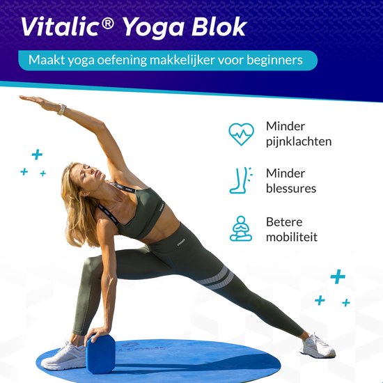 Premium Yoga Blok set van 2 met afgeronde hoeken voor meer oefeningen ...