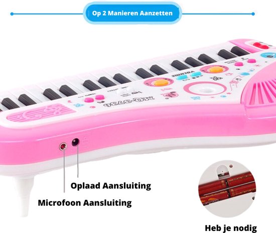 Currero Kinderpiano - Kinder Keyboard - Blauw | bol.com