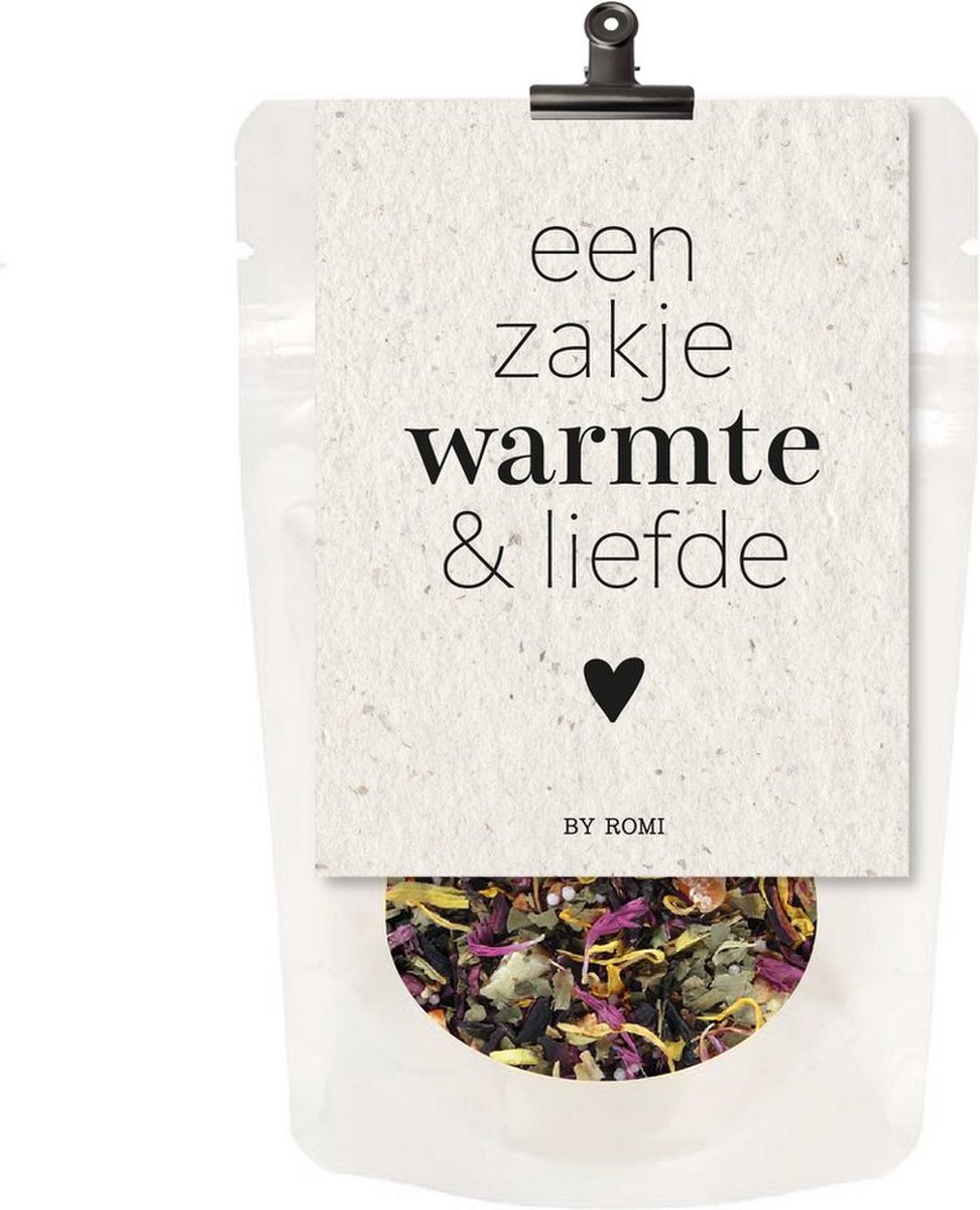 Warmte en Liefde - Pakketje - Thee - Vruchtenthee - Wenskaart - By Romi ...