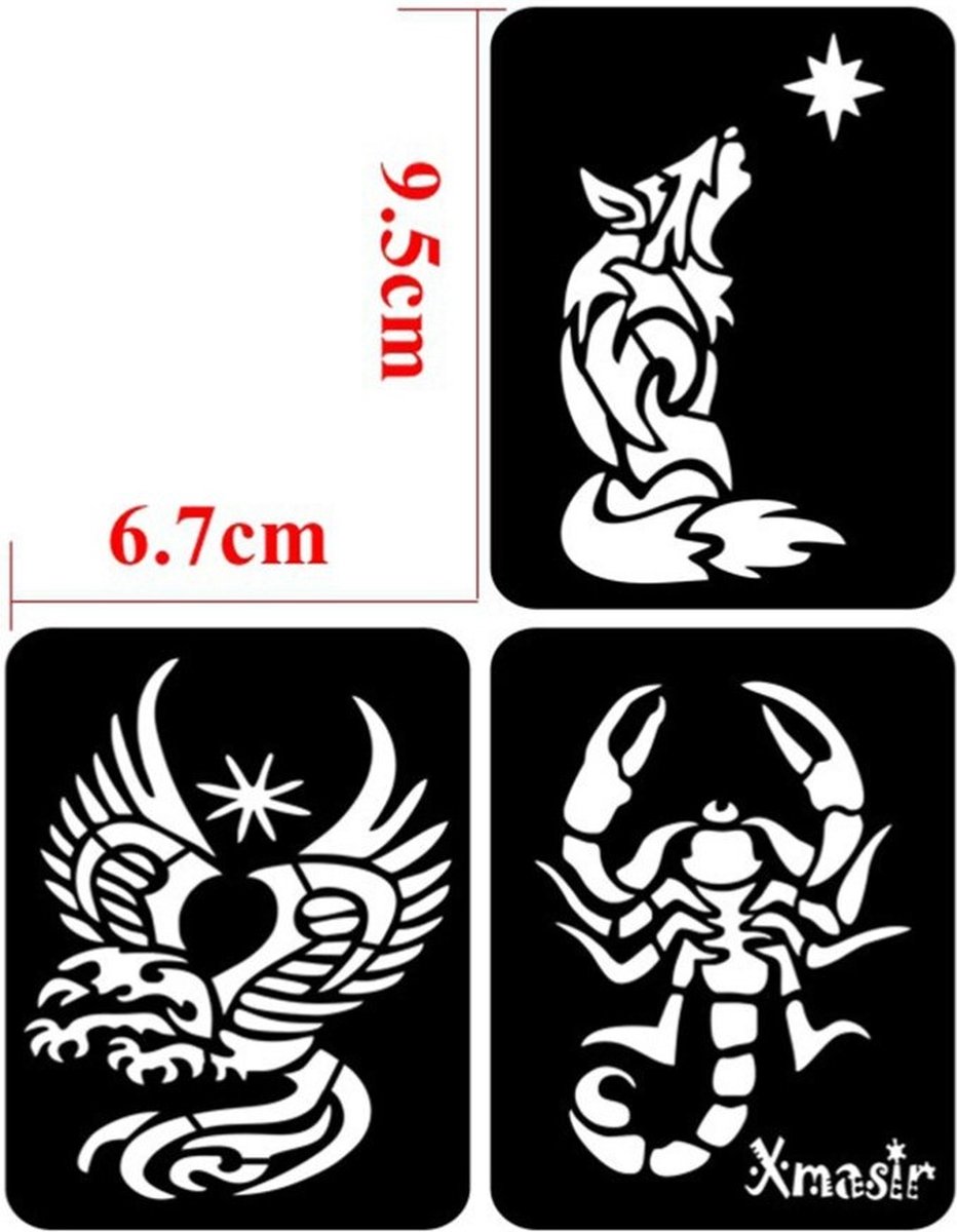 WiseGoods Luxe Set Airbrush Sjablonen - Schilderen - Hobby Stencil ...