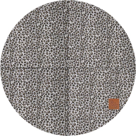 Boxkleed rond hydrofiel panter wit | bol