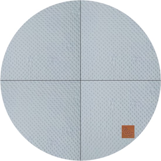 Boxkleed rond minky wit | bol.com