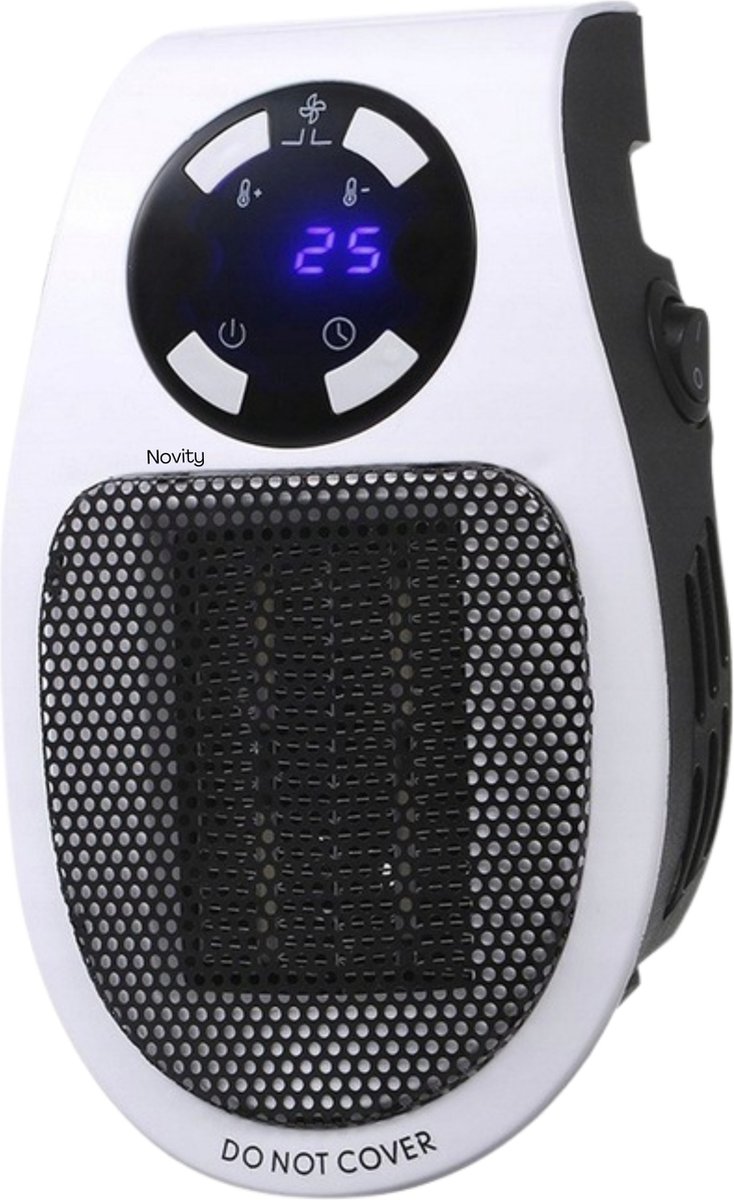 Novity® 500W Mini kachel elektrisch - Stopcontact verwarming - Mini ...