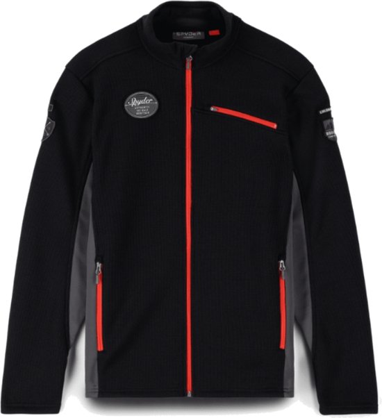 Spyder Bandit Wengen Fullzip fleece vest heren zwart | bol.com