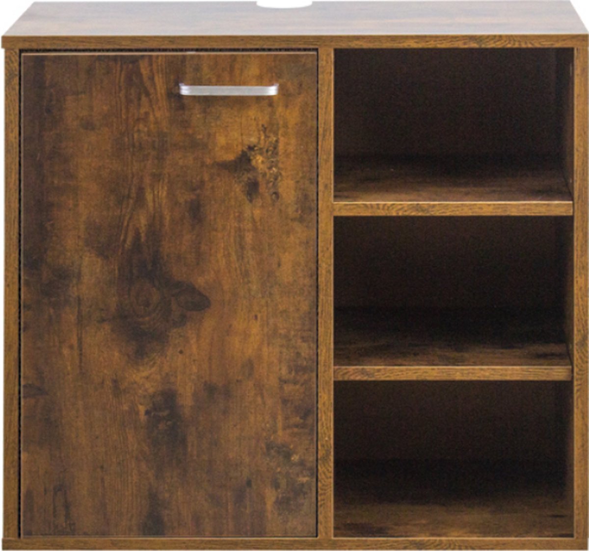 Wastafelonderkast - badkamermeubel - walnoot bruin kleurig | bol