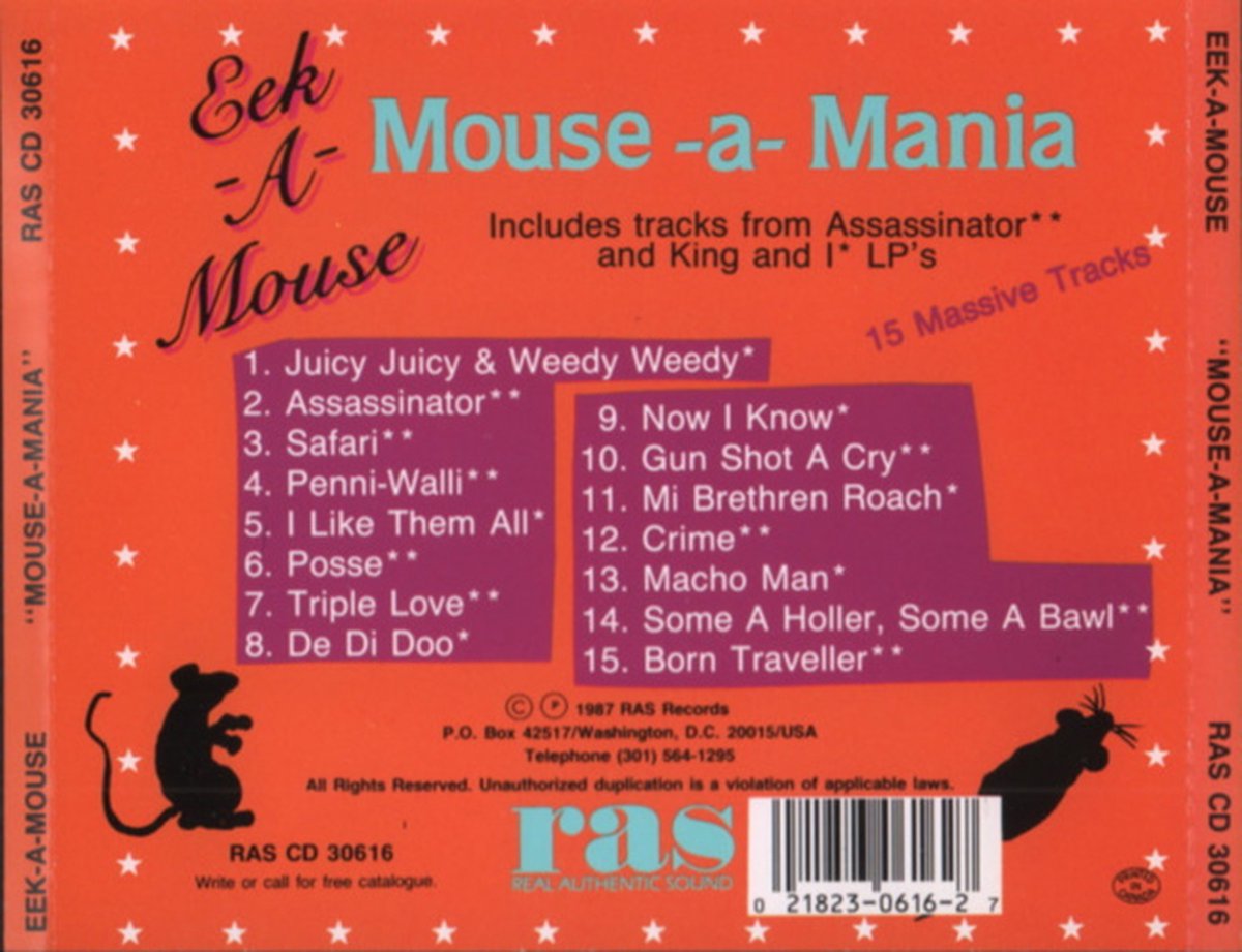 Mouse-A-Mania, Eek-A-Mouse | CD (album) | Muziek | bol.com
