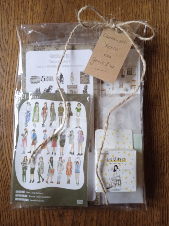 Retro - Cadeauset Retro Stickers En Papier - Hobby - Bullet Journal ...