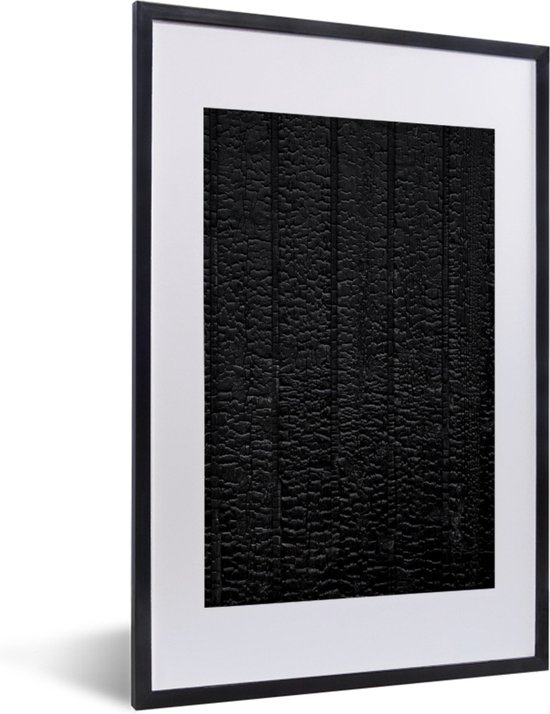 Fotolijst incl. Poster - Zwart - Design - Structuur - Lederlook - 40x60 ...