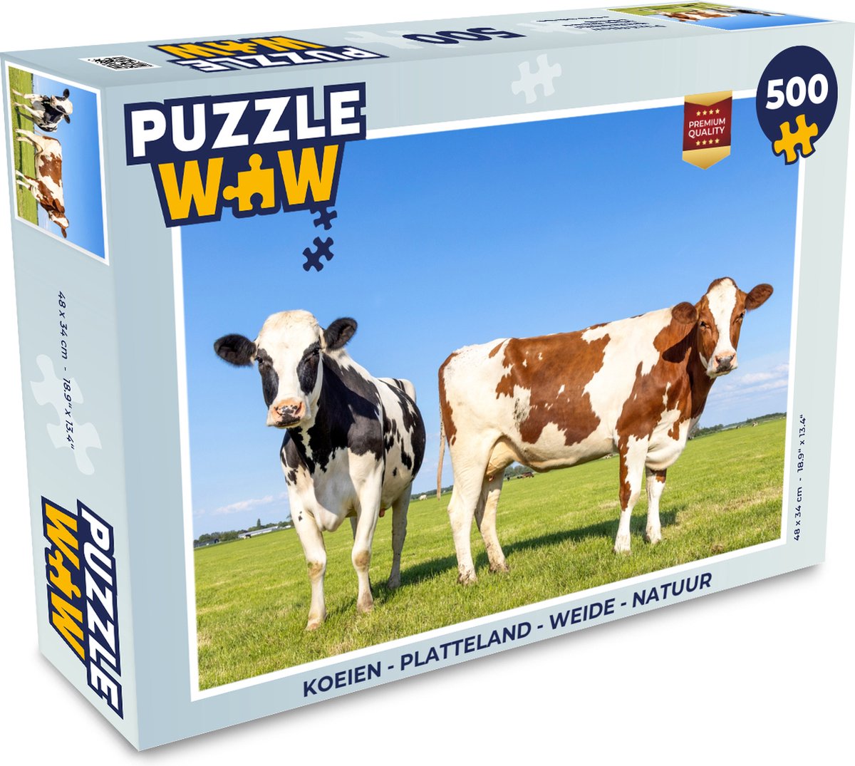 Puzzel Koeien - Boerderij - Gras- Natuur - Dieren - Legpuzzel - Puzzel ...