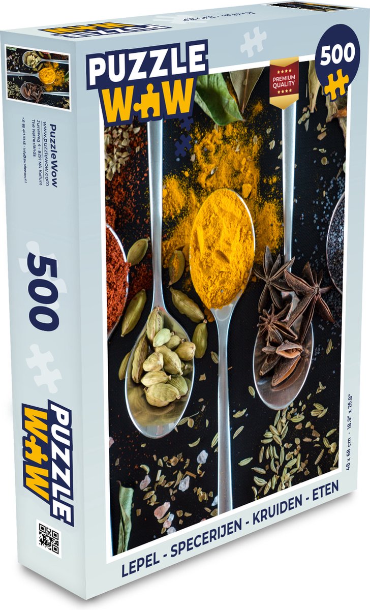 Puzzel Lepel - Specerijen - Kruiden - Eten - Tafel - Legpuzzel - Puzzel ...