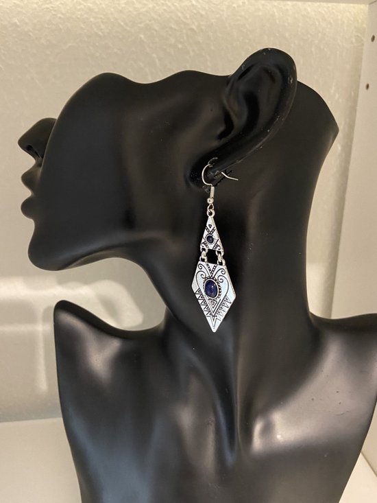 zilverkleurige boho oorbellen | bol