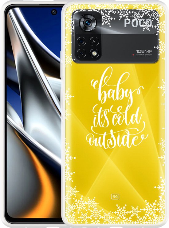Cazy Hoesje geschikt voor Poco X4 Pro - Cold Outside | bol