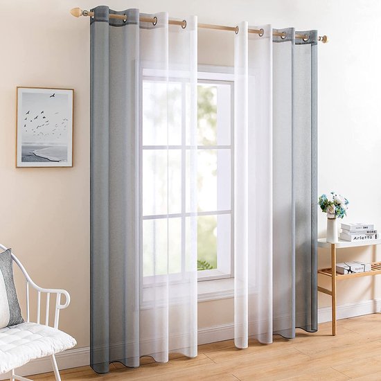 Premium Vitrage – Woonkamer Raam Accessiores – Curtains – Voile | bol