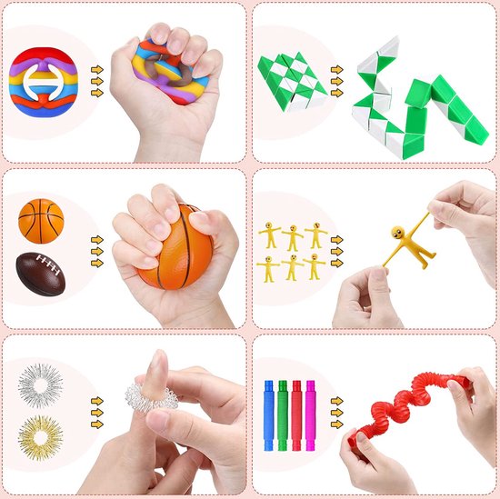 Gemeer® - Kerst - Multifunctioneel Fidget Toys Pakket - 35 Stuks - Pop ...