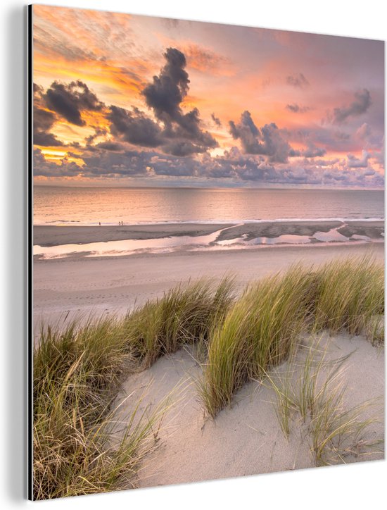 Wanddecoratie Metaal - Aluminium Schilderij Industrieel - Zonsondergang - Duin -... | bol.com