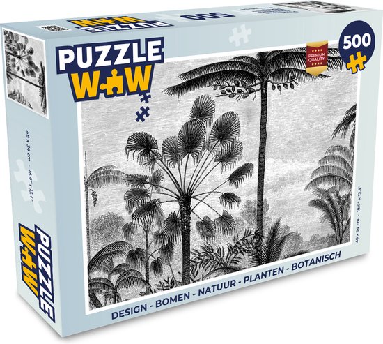 Puzzel Design - Bomen - Natuur - Planten - Botanisch - Legpuzzel ...