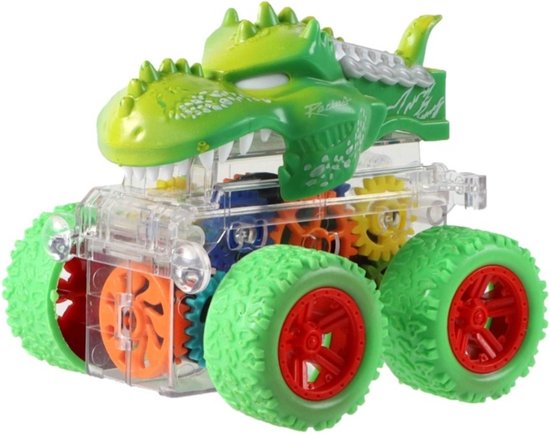Friction Power Gear Trucks-Dino monstertruck-Met licht. | bol.com