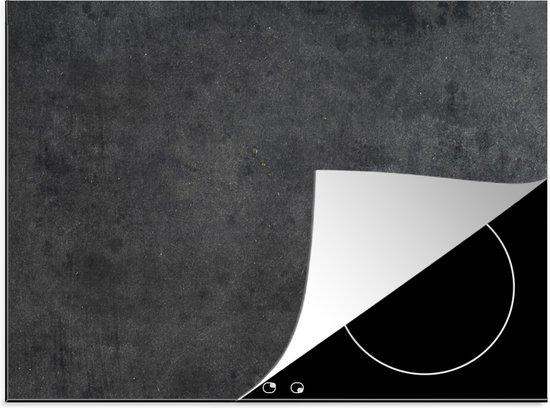 KitchenYeah - Inductie beschermer - Inductie mat - Betonlook - Zwart ...