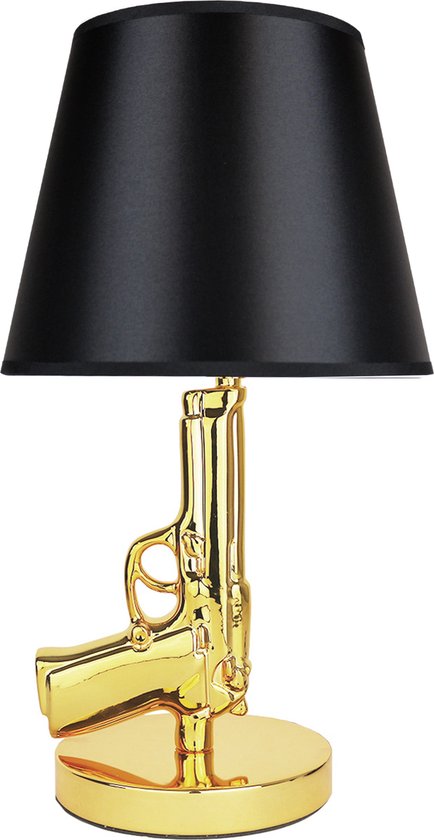 9mm Geweer Lamp Metalen Tafellamp Pistool Goud | bol