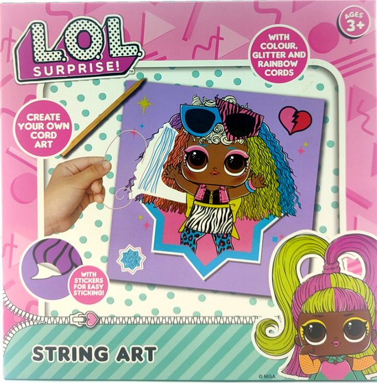Lol Suprise String Art Hobby Pakket Met Glitters & Regenboogtouwtjes ...