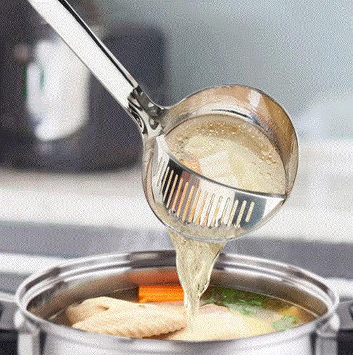 Vergiet lepel - Vergiet RVS - Vergiet lepel - Vergiet schep - Soeplepel ...