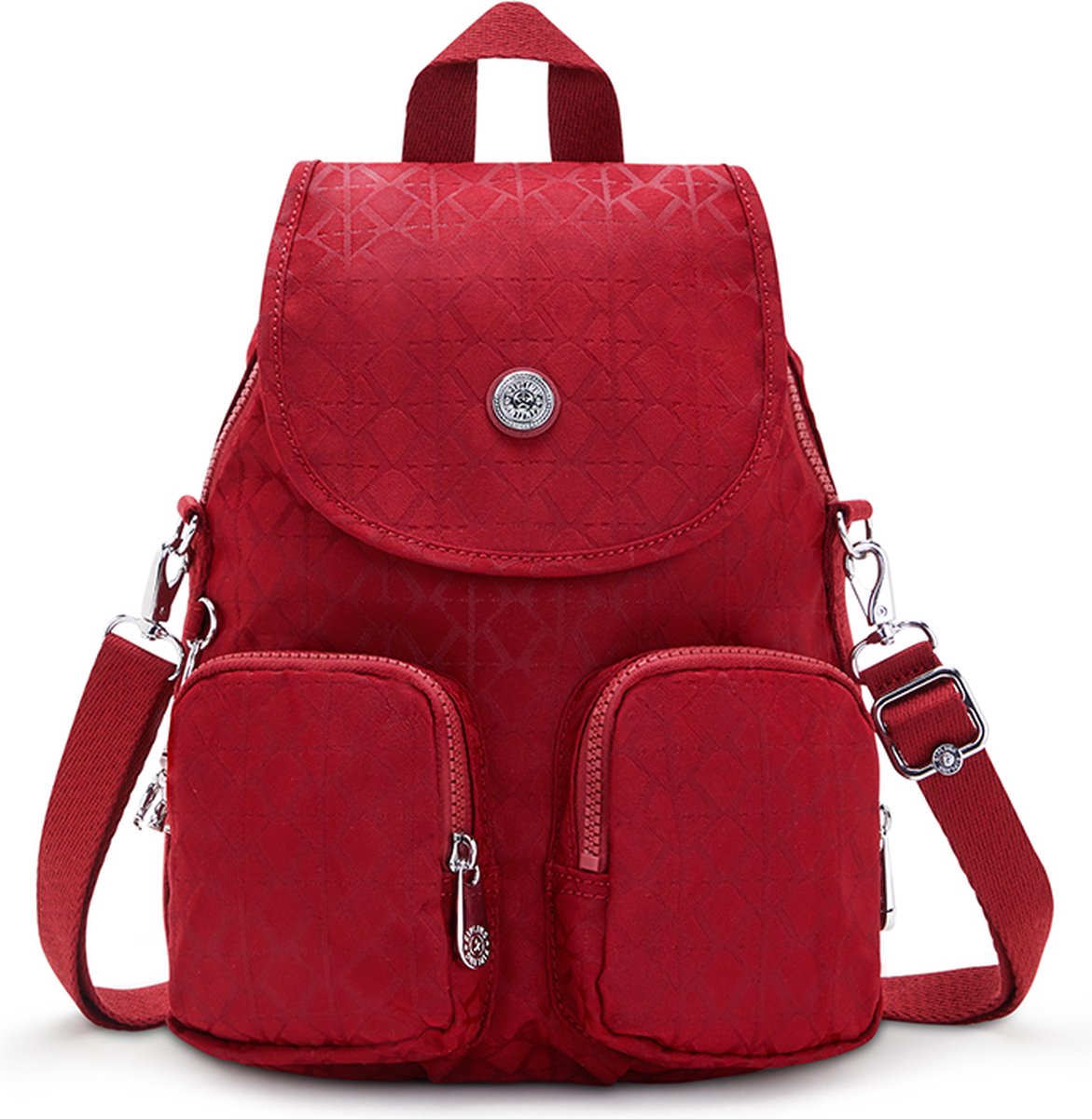 Kipling Firefly Up Backpack Signature Red | bol.com