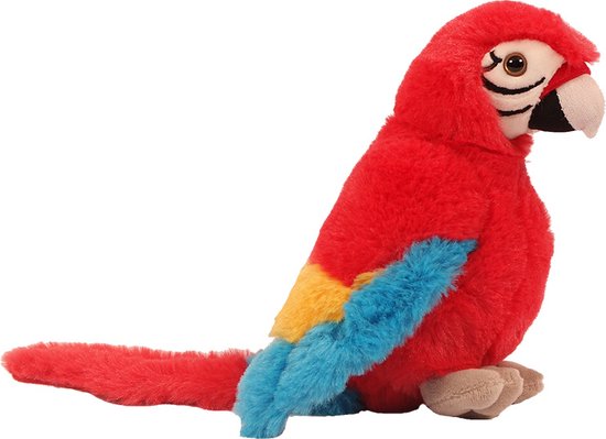 PIA Soft Toys - Papegaai - rood - 20 cm | bol