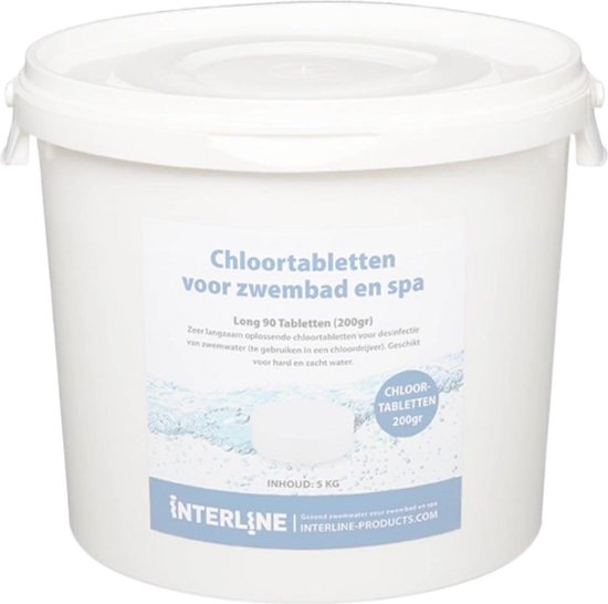 Interline Chloortabletten 200 gram 10 kg - Inclusief doseerschema ...
