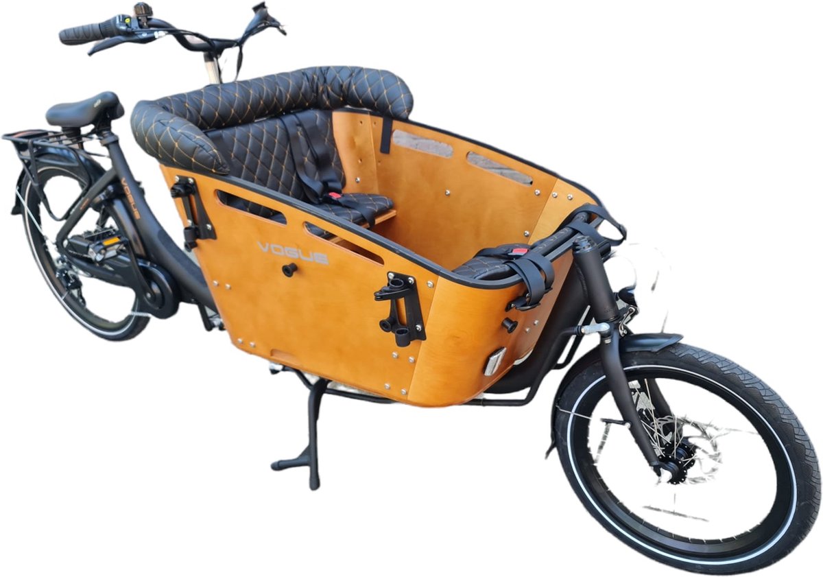 Vogue Carry 2 Bakfiets kussenset, model Capi Extralux, kleur zwart, 3 ...