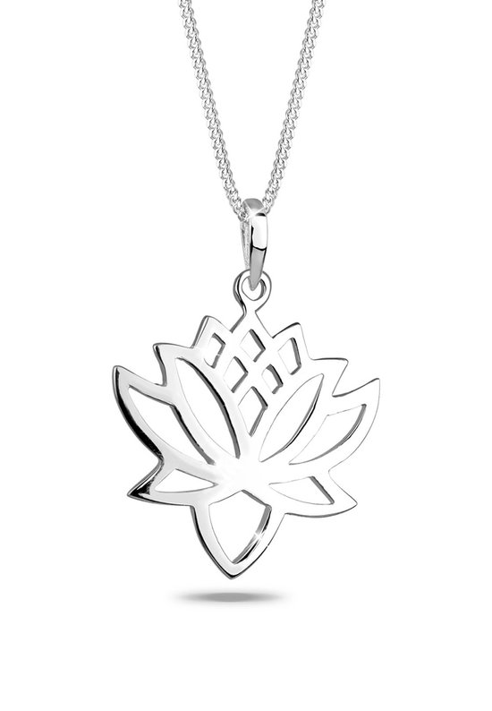 Elli - Halsketting - Dames Lotusbloem Symbool Talisman in 925 Sterling ...