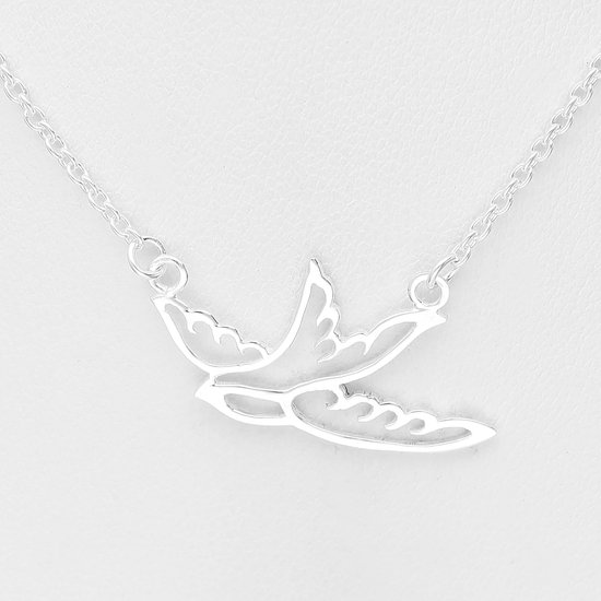 EAR IT UP - Ketting - Zwaluw - Vogel - 925 sterling zilver - 42 tot 45 ...