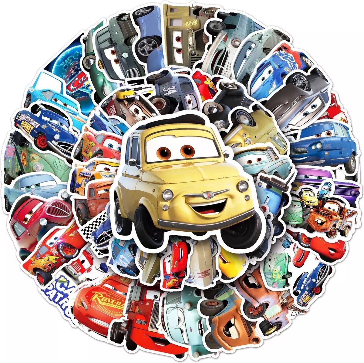 Cars Stickers 50 Stuks - Auto Speelgoed - Stickerboek - Stickers Laptop ...